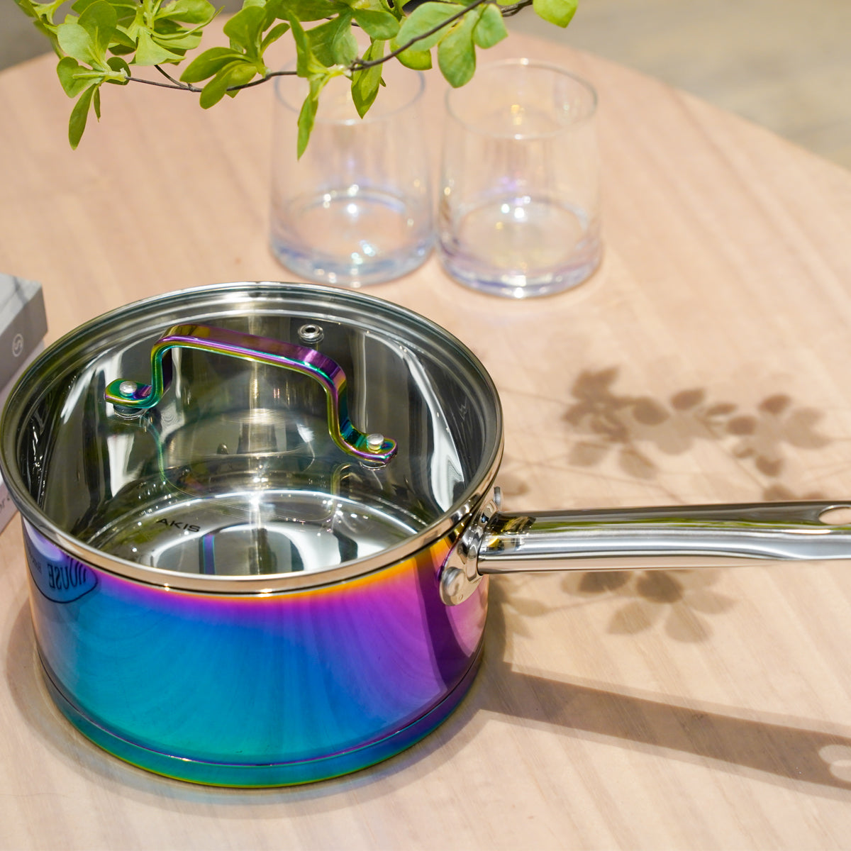 AKIS Dazzling Rainbow saucepan set 6 pcs. made of stainless steel ...